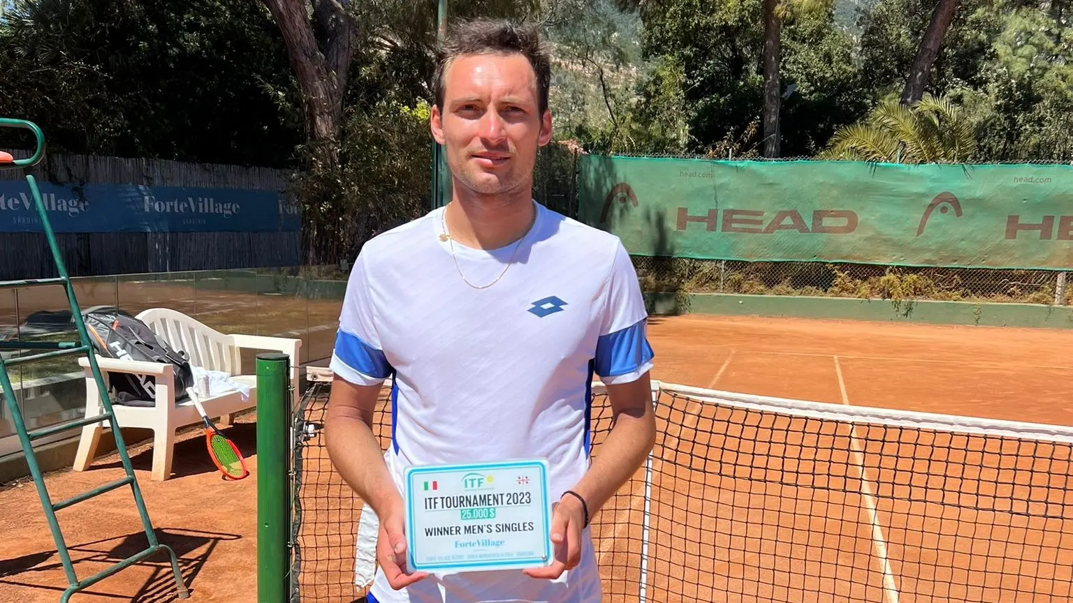 Tennis, a Santa Margherita la settimana perfetta di Ocleppo