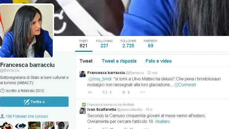 Francesca Barracciu contro Rosy Bindi"Che pena questi brontolosauri ...