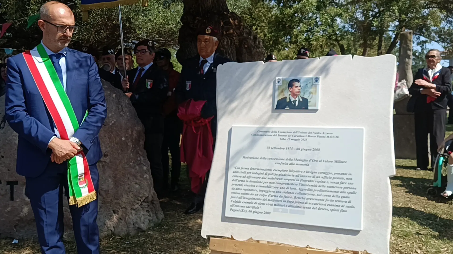 Giba, una targa per ricordare il coraggio del tenente Marco Pittoni - L'Unione Sarda.it