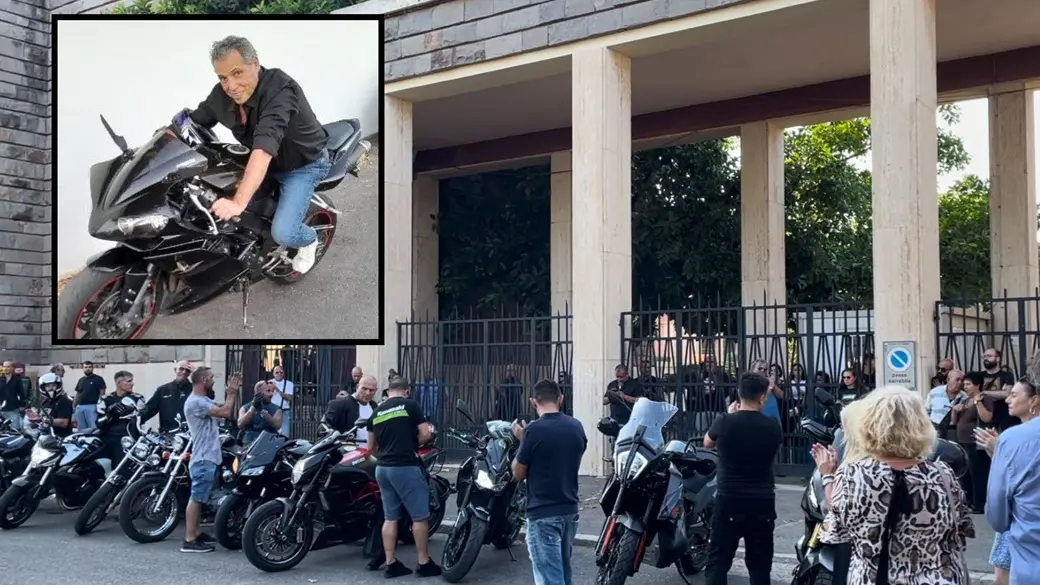 Cagliari, il rombo delle moto per l’addio a Gianfranco Poddesu