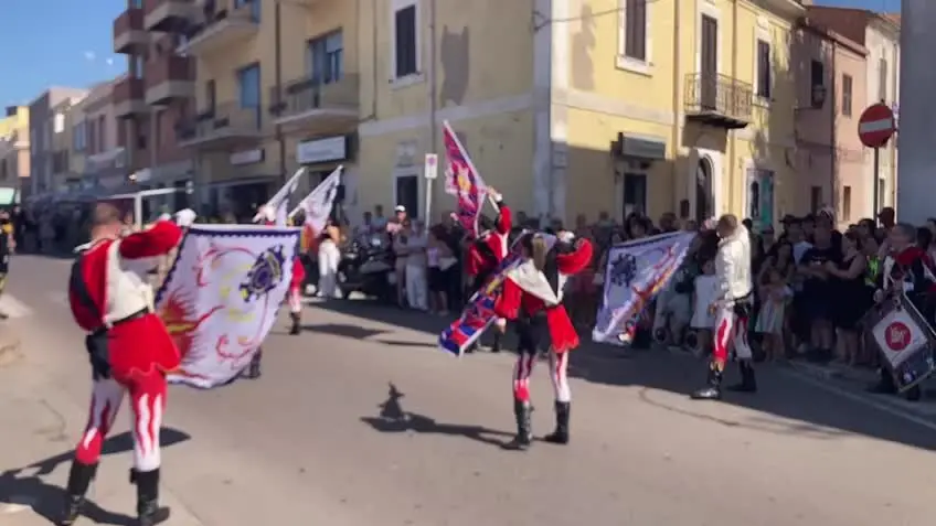 Palio di Santu Bainzu, the king of the rings is the knight Gavino Manca ...