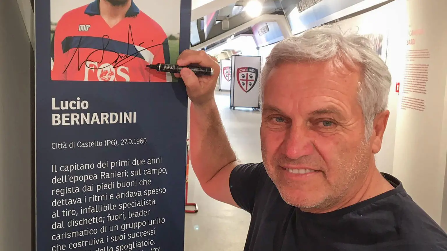 Cagliari, ospite speciale all’Unipol Domus: la visita dell’ex rossoblù ...