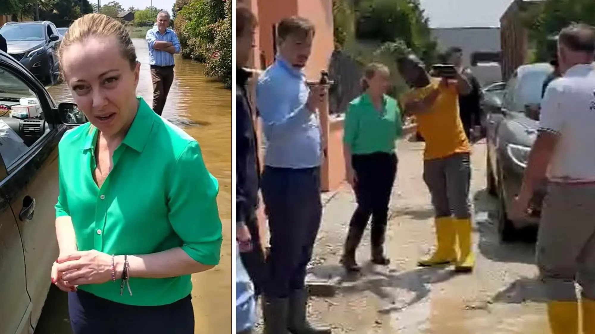 Meloni in Emilia Romagna, inspection of flooded areas