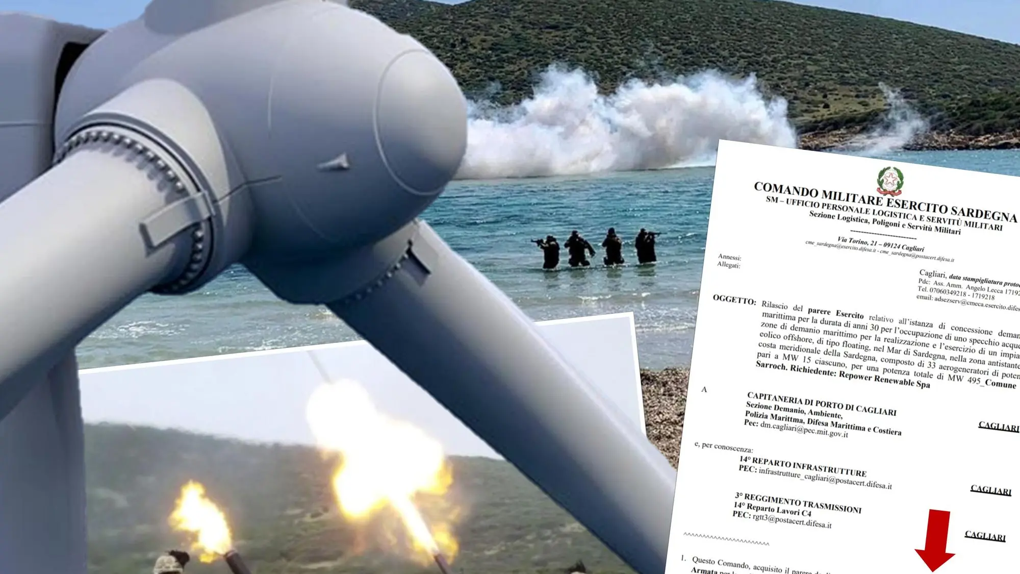 Signorsì, a Teulada missili & pale eoliche