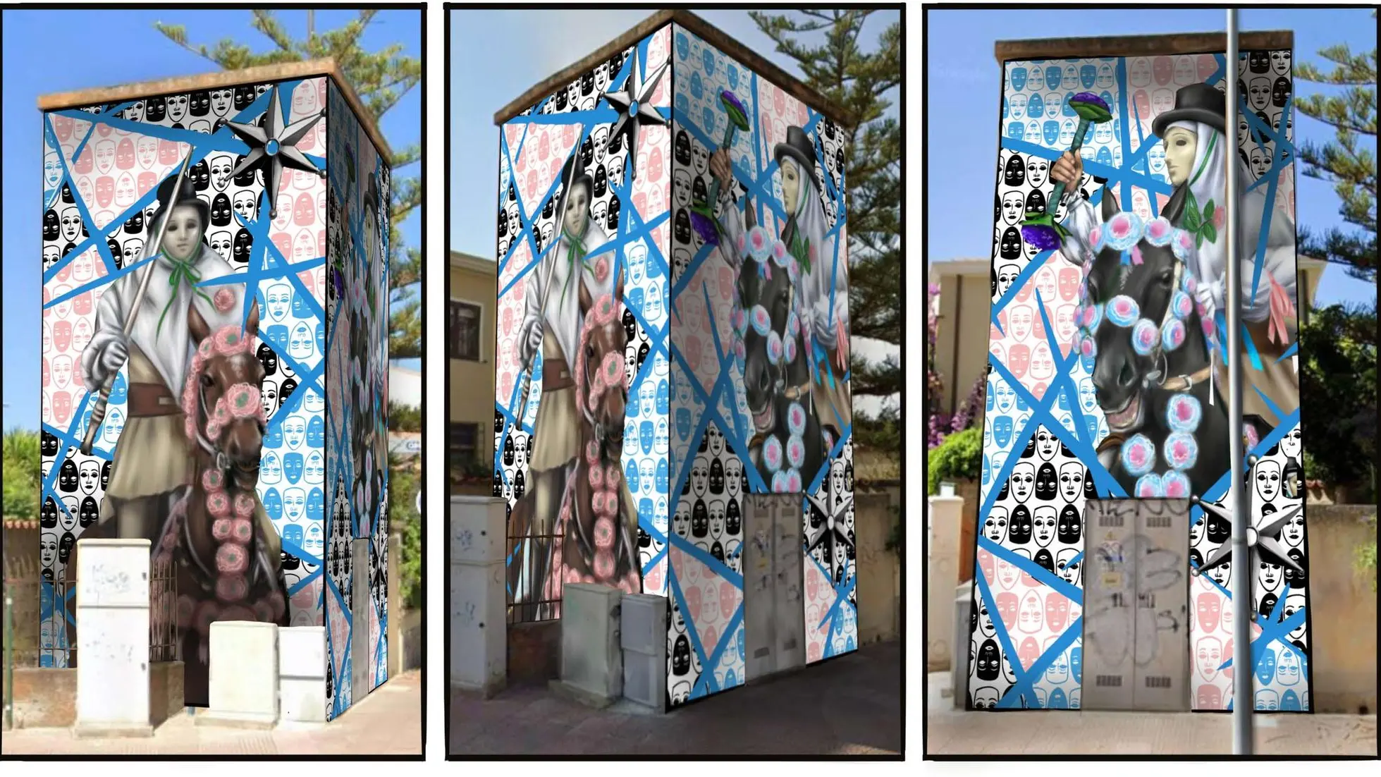Murals, in Oristano two electrical substations change their look with ...