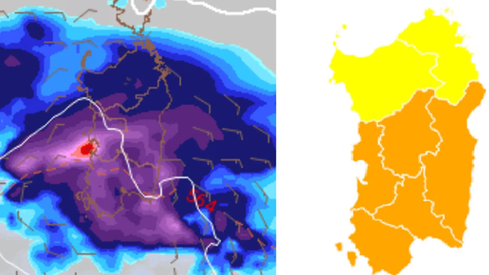 Strong thunderstorms forecasts tomorrow, Wednesday: orange alert in ...