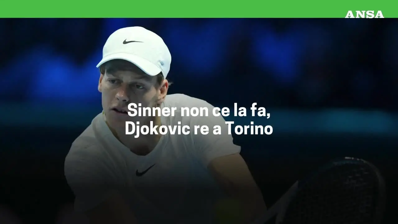 Atp Finals, Djokovic batte Sinner in finale