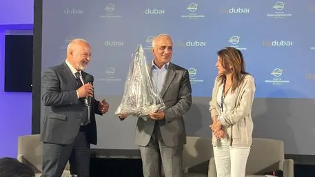 Inauguration of the first direct intercontinental flight Dubai-Olbia