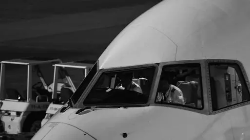 The pilots fall asleep at the controls of the plane