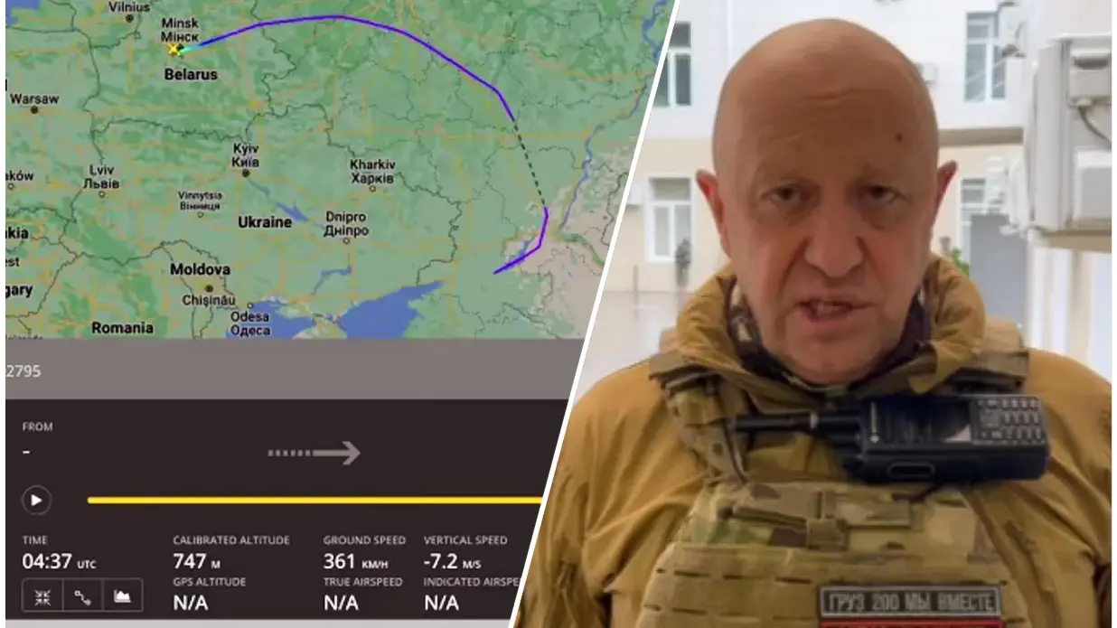 Prigozhin's private jet landed in Minsk this morning, what fate for the ...
