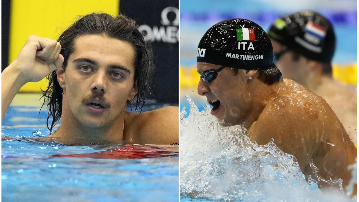 World Swimming Championships, Ceccon gold in the 50 butterfly. Martinenghi silver in the 100 ...