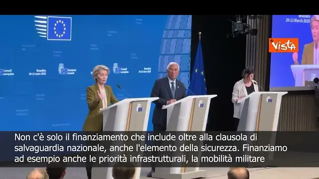 Von der Leyen: ReArm Europe? E' diventato un concetto più ampio con il ...