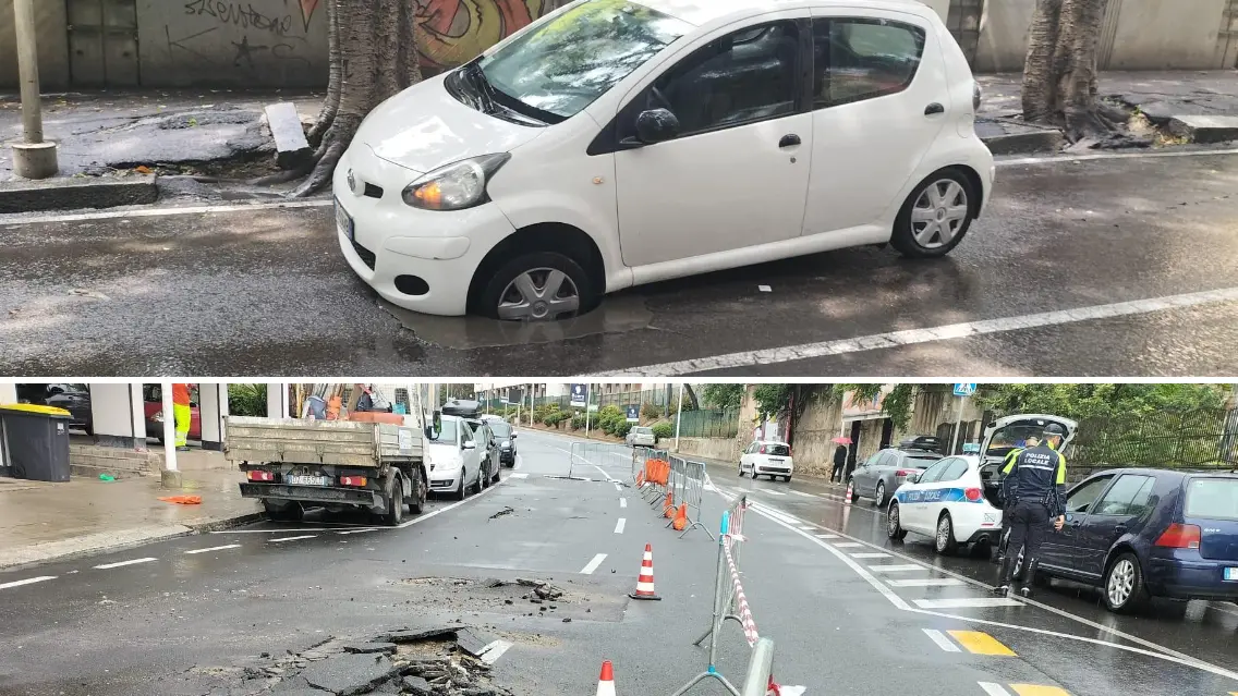 Exploded pipelines, cars inside manhole covers and torn asphalt: the ...