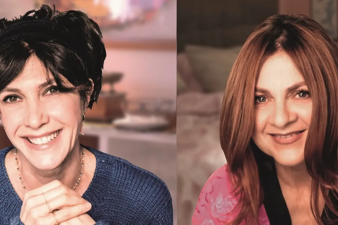 Maria Amelia Monti and Marina Massironi on the stage of the Teatro ...