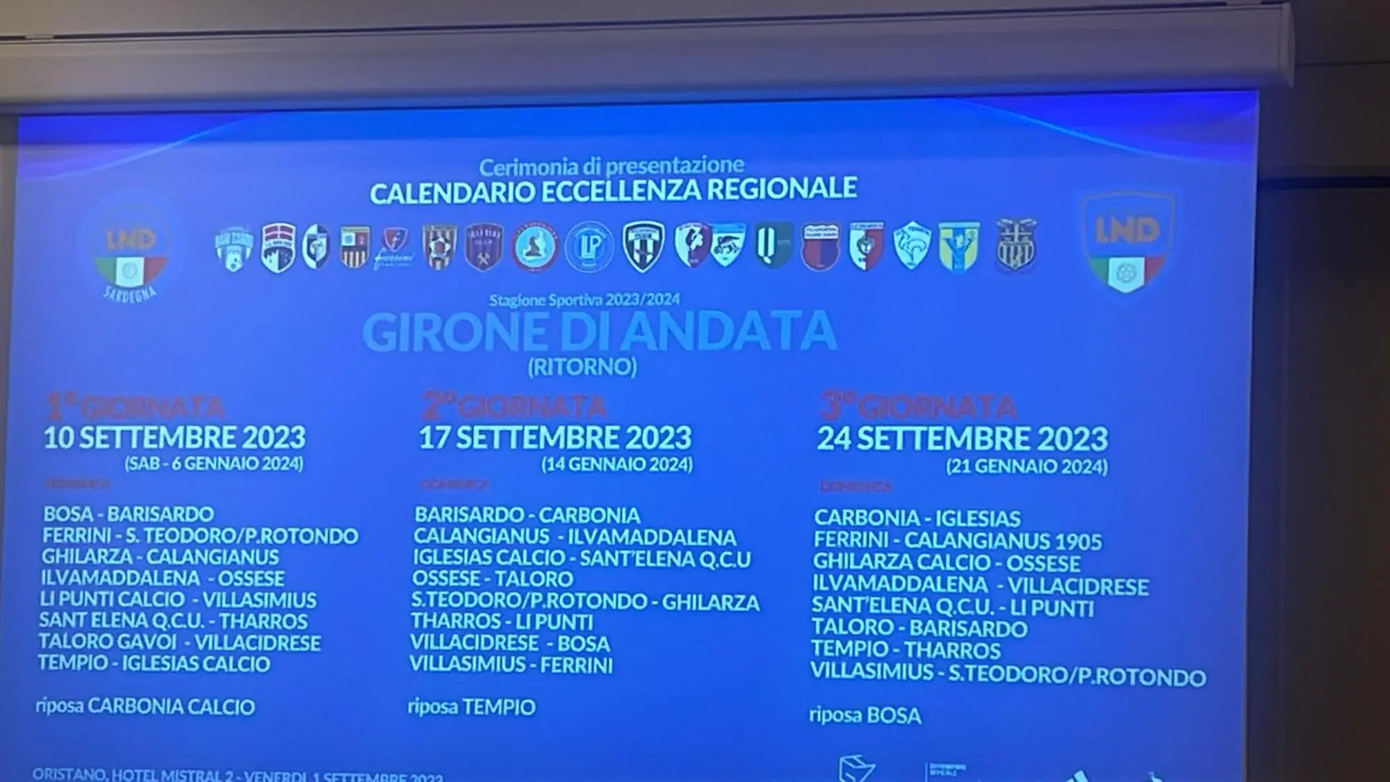 Calcio, Eccellenza: ufficializzato il calendario, si parte il 10 settembre