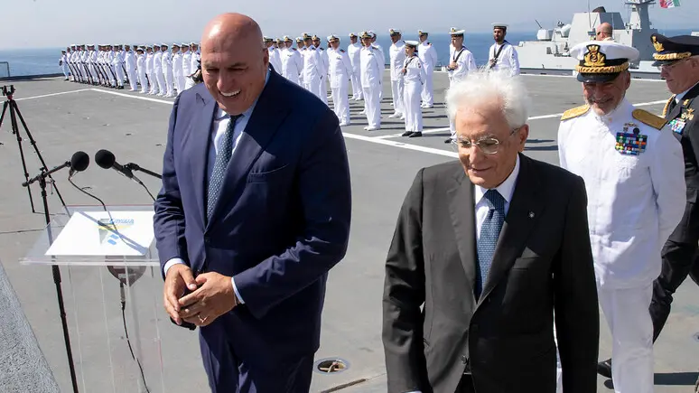 Mattarella all'Asinara 80 years after the sinking of the battleship ...
