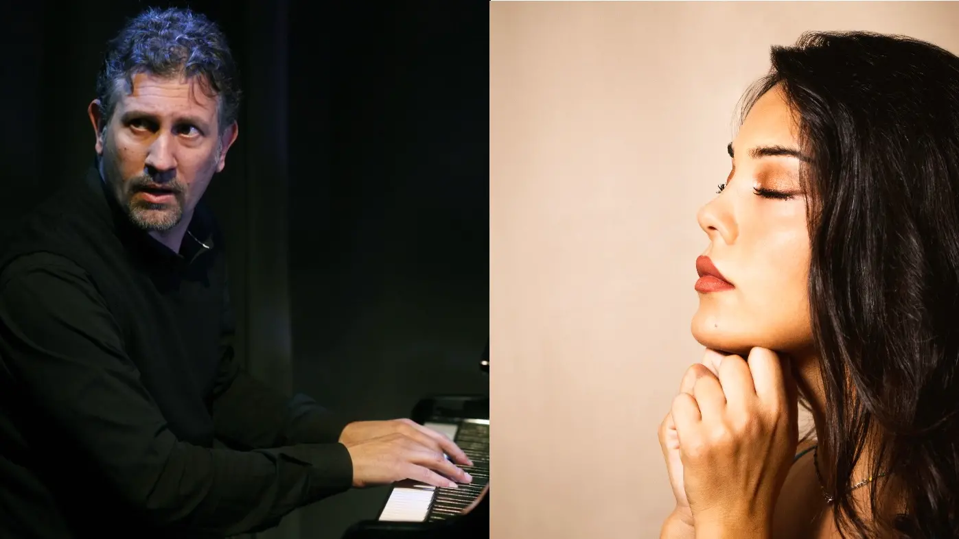 The singer Silvia Ruiu and the pianist Mariano Tedde at Stintino Jazz ...